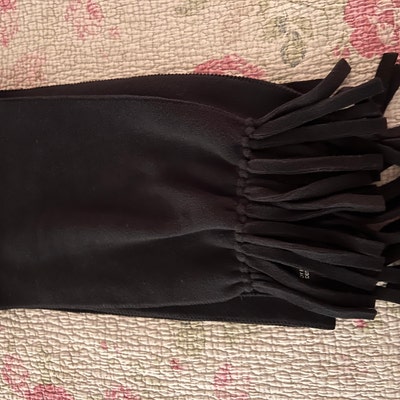 Polartec® Fleece Scarf With Fringe - Etsy