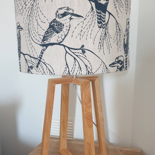 Australian Native Kookaburra Lampshade Hand Screen Printed Ink and ...