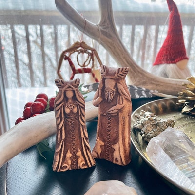 Freya and Odin Statue / Odin and Freya Figurines Are Made of Natural ...