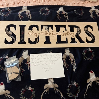 Personalized Sister Wood Sign Home Decor Gift for Sister - Etsy