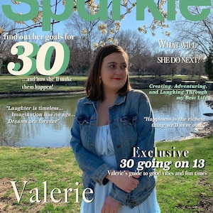 13 Going on 30 Custom Poise Magazine Cover - Etsy