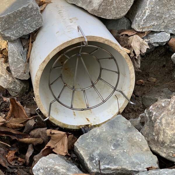4" Animal Tile Guard, Drainage Guard, Varmint Pipe Guard, Squirrel Pipe ...