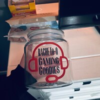 Gaming Snack Jar, Gaming Snacks, Personalised Snack Jar, Kids Snack Jar ...