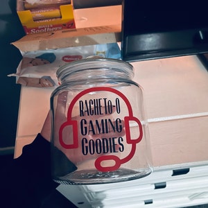 Gaming Snack Jar, Gaming Snacks, Personalised Snack Jar, Kids Snack Jar ...