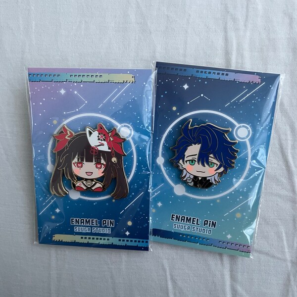 HSR Sampo and Sparkle the Masked Fools Honkai Star Rail Hard Enamel Pin ...