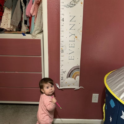 Woodland Growth Chart Vintage Flowers Roses Growth Chart - Etsy