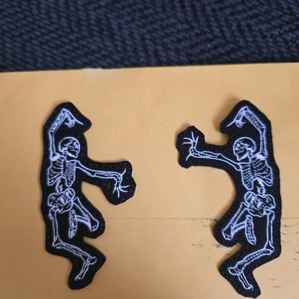 Skeleton Hand Patch - Etsy