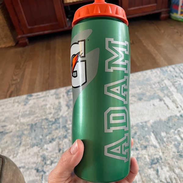Personalized Sports Water Bottle Decal: for Gatorade Bottle Name Sicker ...