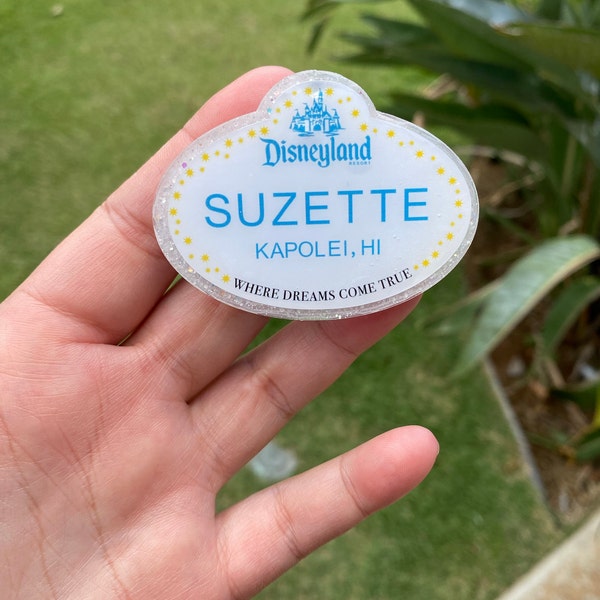 Disneyland Cast Member Name Tag SVG Disneyland Employee Tag Cut File ...