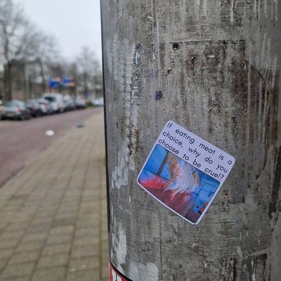 Vegan Sticker Animal Activism is a Moral Obligation Sticker Activist ...