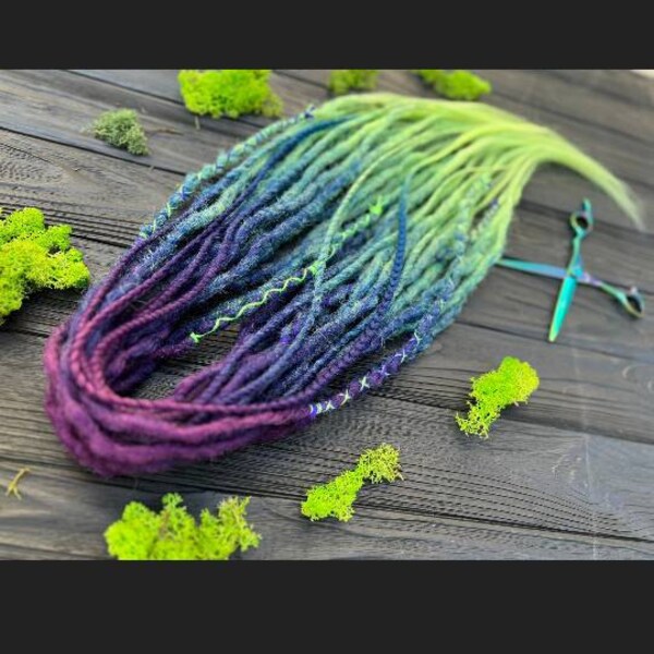 Crochet Synthetic Dreads Dreadlocks With Twists and Braids Yellow Black ...