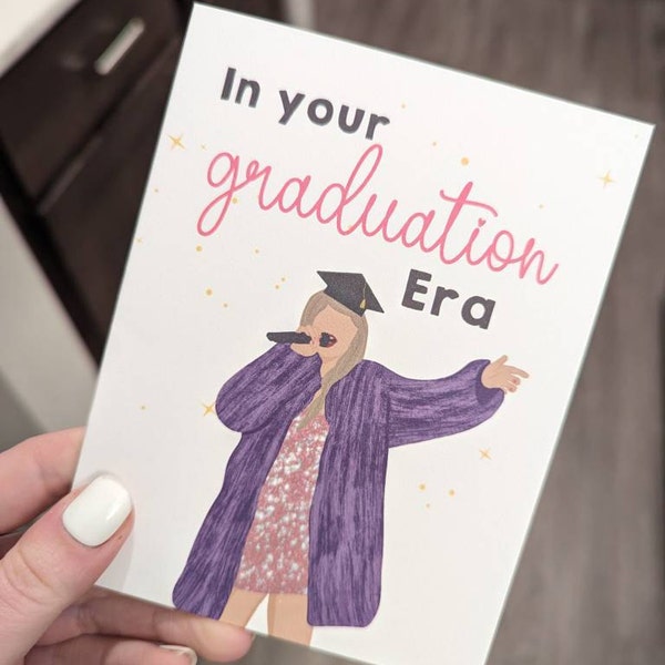 Eras Graduation Card for Her / Cute Gift for Grad Card / High School ...