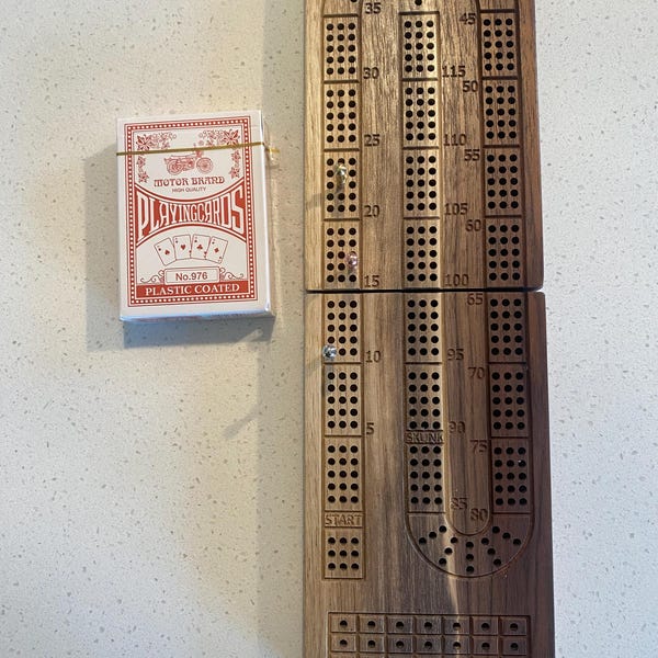 OOPS IMPERFECT Cribbage Boards Full Size 3 and 4 Track, Discounted Crib ...