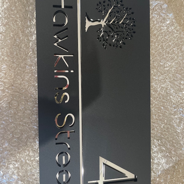 House Entry Signs or Fence Signs for Letterbox Numbers and Address ...