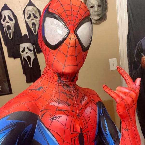 Spider Man Mask, Black Toby Mask, Cosplay Mask, Halloween Gift ...