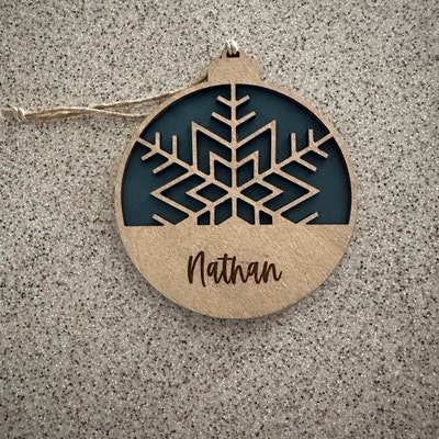 Layered Snowflake Ornament SVG File, Laser Cut, Engraved, Glowforge ...