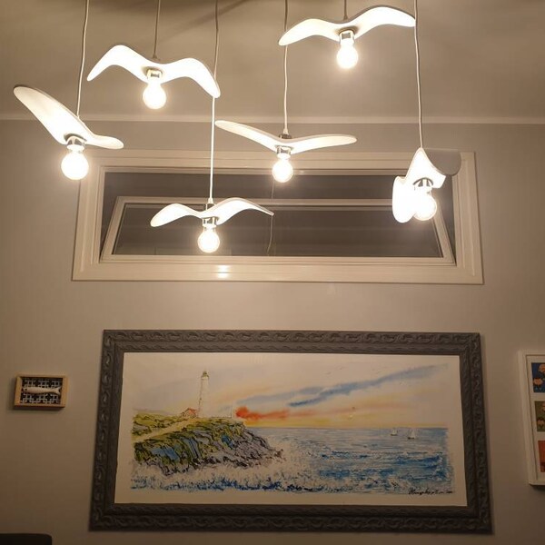 Chandelier Bird Wooden Chandelier Ceiling Lamps Wooden Interior Decor ...