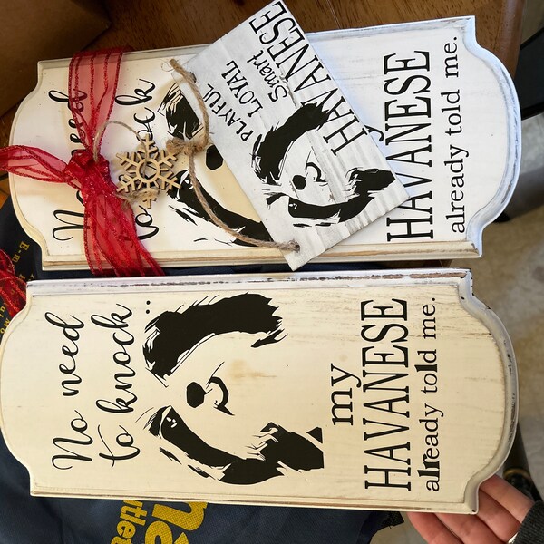 Personalized Havanese Dog Theme Sign Home Accent Gift Idea Havanese Dog ...