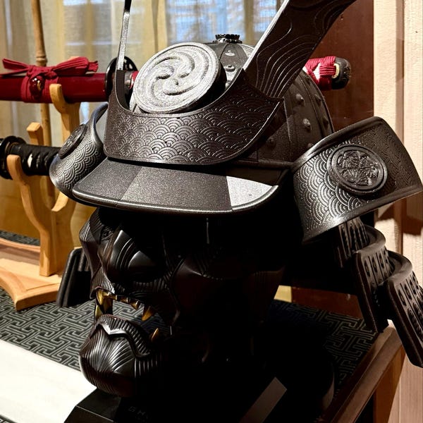Kabuto Samurai Helmet Samurai Armor Helmet, Japanese Samurai Wearable ...