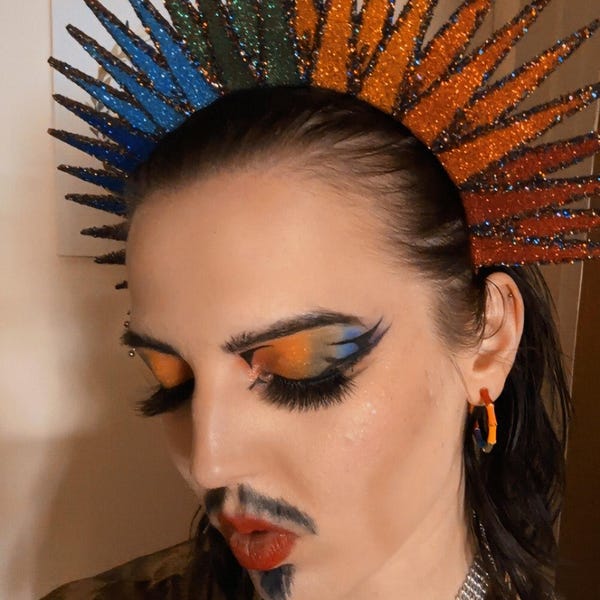 Gold Rays Crown Gold Sun Headband Sun Queen Headdress Sun Halo Goddess ...