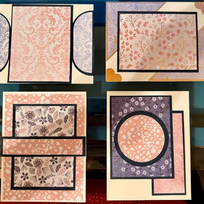 Card Sketches and Paper Busting Templates for 6x6 Paper and A2 Cards 1 ...