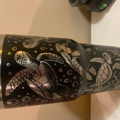 Turtle Tumbler Wrap Laser Svg, 20oz Laser Engraved Baby Turtle Tumbler ...