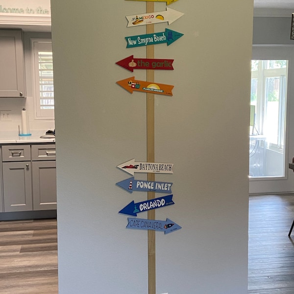 Warm Breezes Directional Signs Personalized Beach Southern Tropical ...