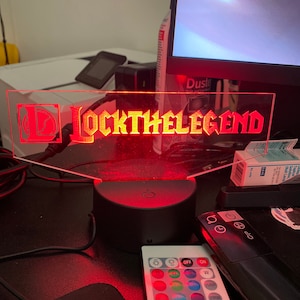 Custom Classic MOBA Inspired Dual Base LED With Gamertag for Streamers ...