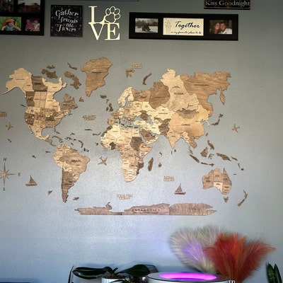 Flags Push Pins for Wood World Map by Enjoy the Wood - Etsy