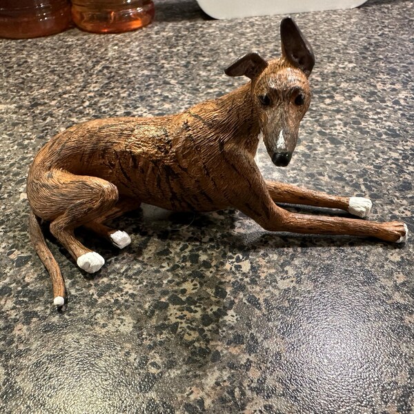 Your Greyhound in Miniature Customizable Hand Painted Resin Greyhound ...