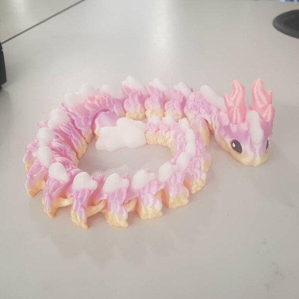 Starry candy Atria Star Dragon Cute Fidget Flexi 3D Printed Gift ...