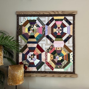 Custom Size Quilt Hanger Frames Wood Hanging Frame for Quilts, Tapestry ...