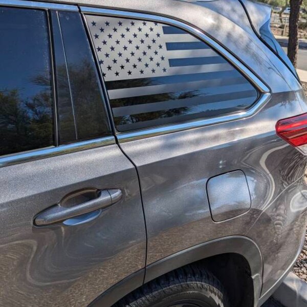 Fits 2014-2019 Toyota Highlander Rear Side Window American Flag Decal ...