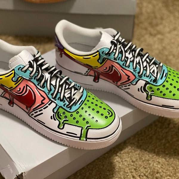Nike Air Force 1 Custom cartoon Design any Size/ Made to Order - Etsy