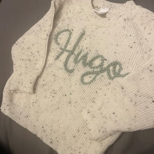 Personalised Knitted Jumper Baby Jumpers Name Jumper Keepsake Jumper ...