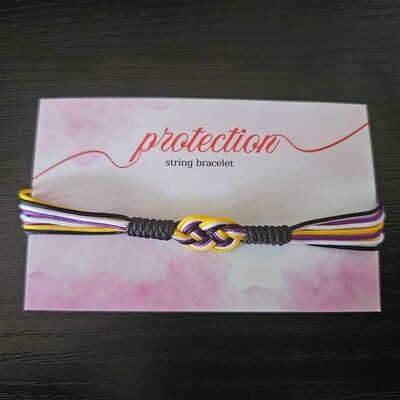 Silver Ribbon Awareness String Bracelet, Bracelet for A Cause ...