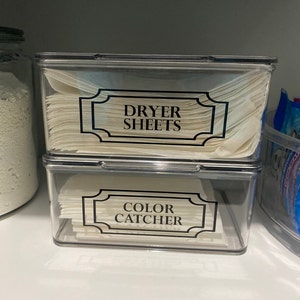 Dryer Sheets Box, Dryer Sheet Container, Dryer Sheet Organizer, Laundry ...