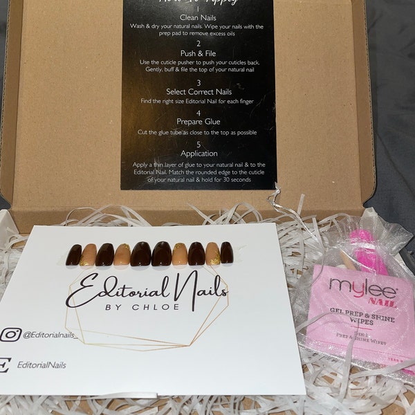 Black and Gold Black & Gold Press on Nails Winter False Nails Black ...