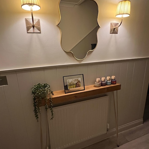 Wavy Mirror, Decorative Wall Mirrors, Round Unique Mirror, Scalloped ...