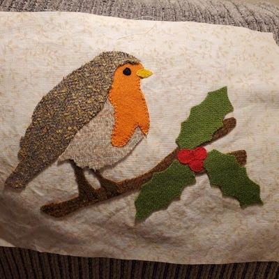 PDF Pattern for Gothic Raven Panel Raw Edge Applique Tutorial Free ...