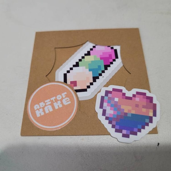 Noelle Deltarune Stickers 2 Versions 2-inch Pixel Art Die-cut Matte ...