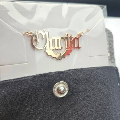 Custom Name Necklace for Men With Figaro Chain, Customize Name Plate ...