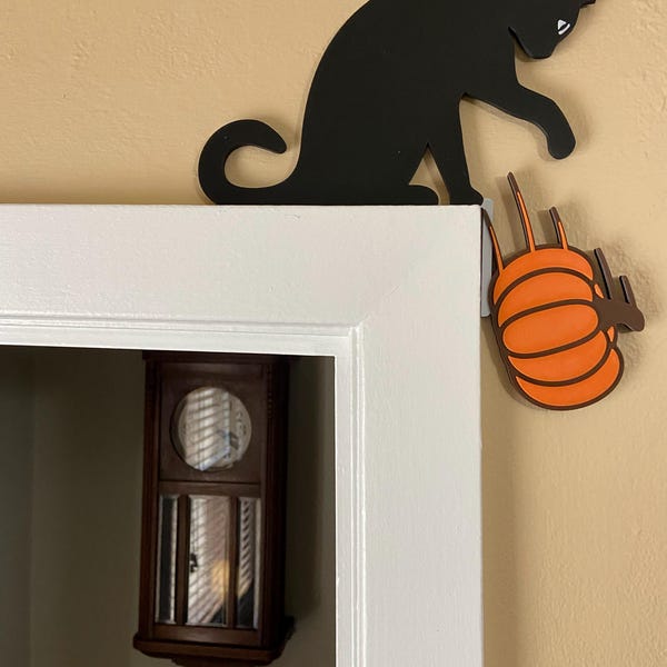Ghost Door Corner Decor, Halloween Ghost Sign for Door Corner, Fall ...