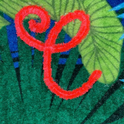 Big Fringe Extra Fluff Fringed FONT Alphabet Letters Machine Embroidery ...