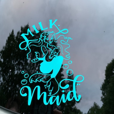 The ORIGINAL Milk Maid©™ Car Laptop Decal Breastfeeding Milk Mermaid ...