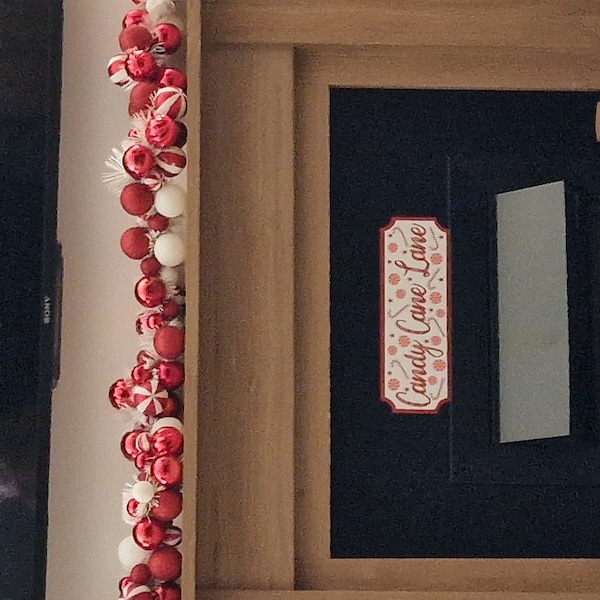 Candy Cane Lane Sign, Christmas Signs, Candy Cane Sign, Christmas Front ...