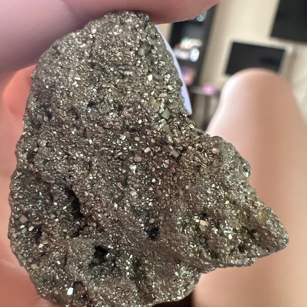Raw Druzy Pyrite Stone: Rough Natural Unpolished Sparkling Pyrite ...