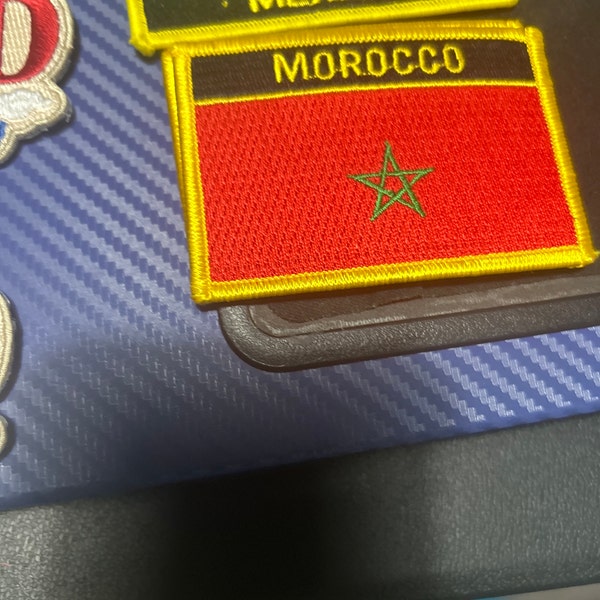Morocco Patch / Morocco Flag Patch / Iron - on or Sew On - Etsy