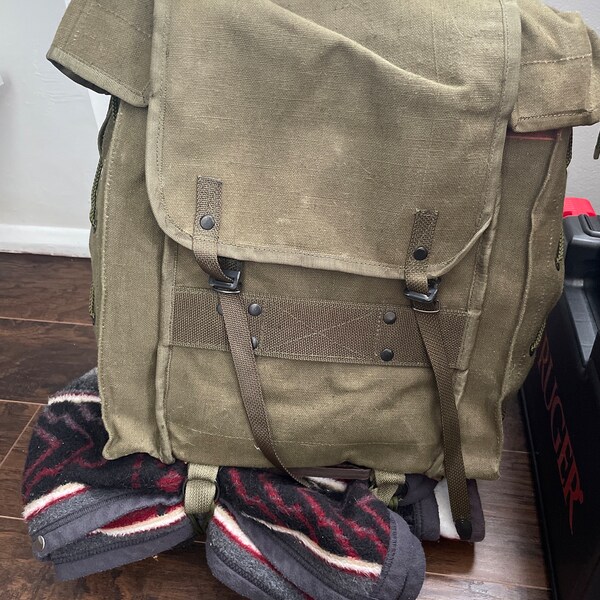 Italian Army Backpack Rucksack Vintage Manbag Italian Alpini Mountain ...