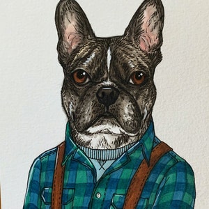 Custom Mixed Media Pet Portrait or Animal Illustration | Etsy